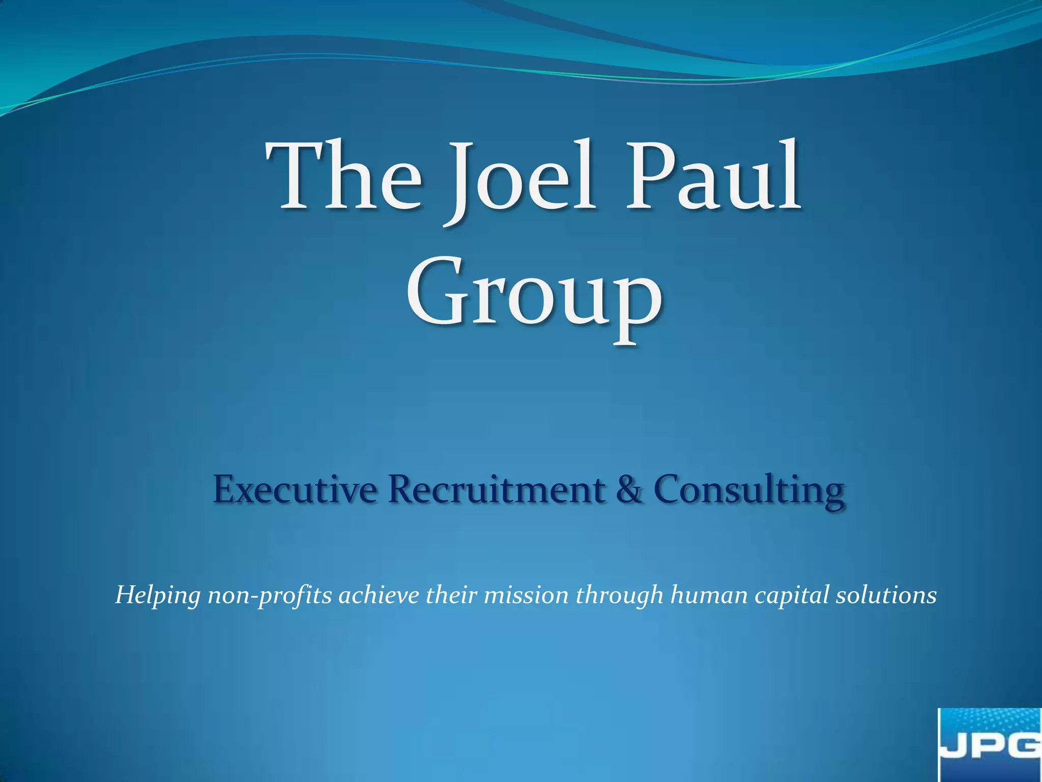 Presentation Joel Paul Group (Marketing) | PPTX