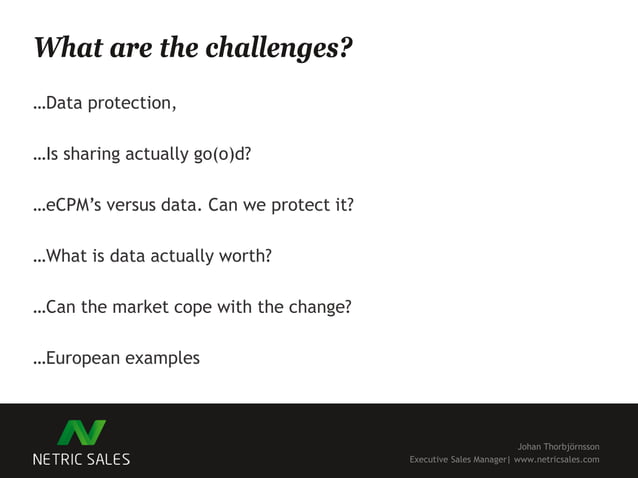 Presentation johan thorbjornsson_netric_sales | PDF