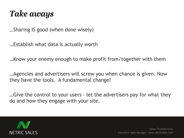 Presentation johan thorbjornsson_netric_sales | PDF