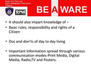 Presentation journey of Be-Aware Program | PPT