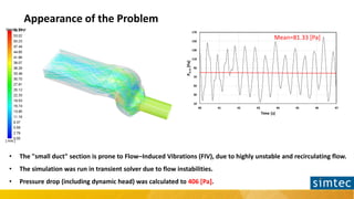 Eliminating Flow-Instabilities and Reducing Pressure Drop in a Pipe Section of a Power Unit ...
