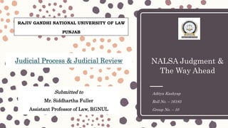 NALSA Judgment & The Way Ahead | PPT