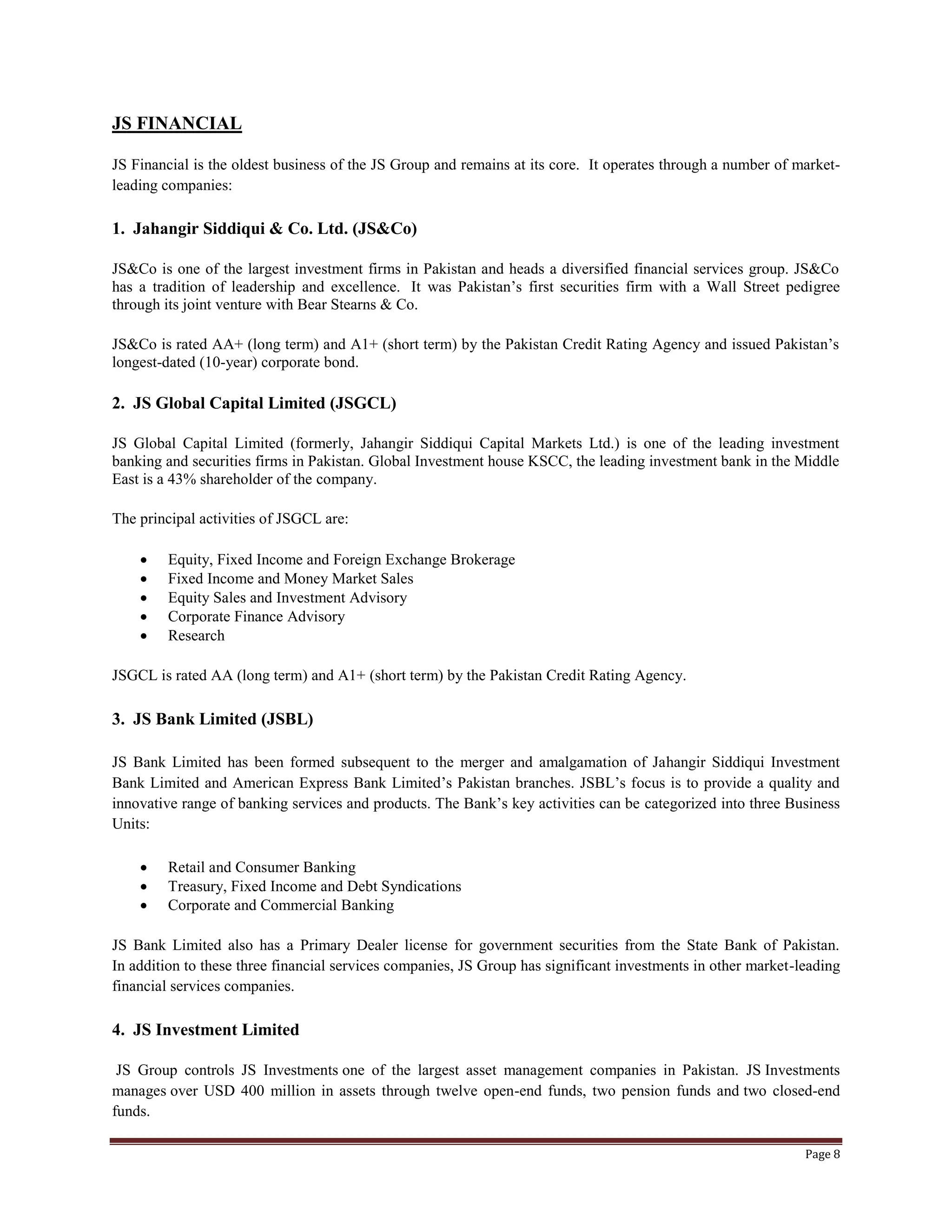 Presentation Js Investment Fund | DOCX