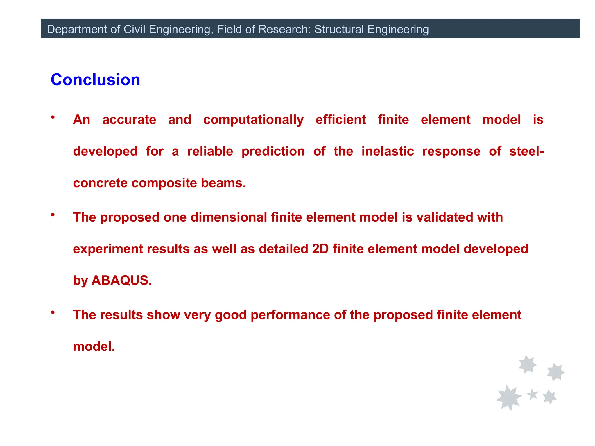 Inelastic Finite Element Model of Steel-concrete Composite Beam using a ...