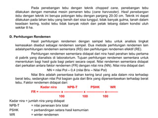 BUDIDAYA TANAMAN TEBU Tanaman tebu tumbuh | PPTX