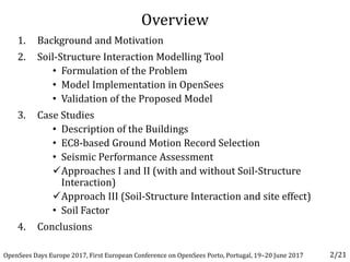 Modelling of soil-structure interaction in OpenSees: A practical approach for performance-based ...