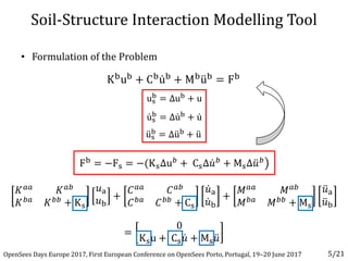 Modelling of soil-structure interaction in OpenSees: A practical approach for performance-based ...