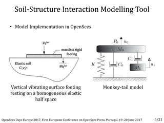Modelling of soil-structure interaction in OpenSees: A practical approach for performance-based ...