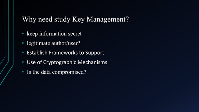 Key management | PPT