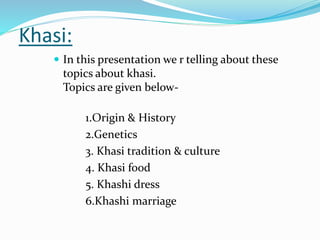 Presentation Of khashi | PPTX