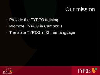 Khmer TYPO3 User Group | PDF