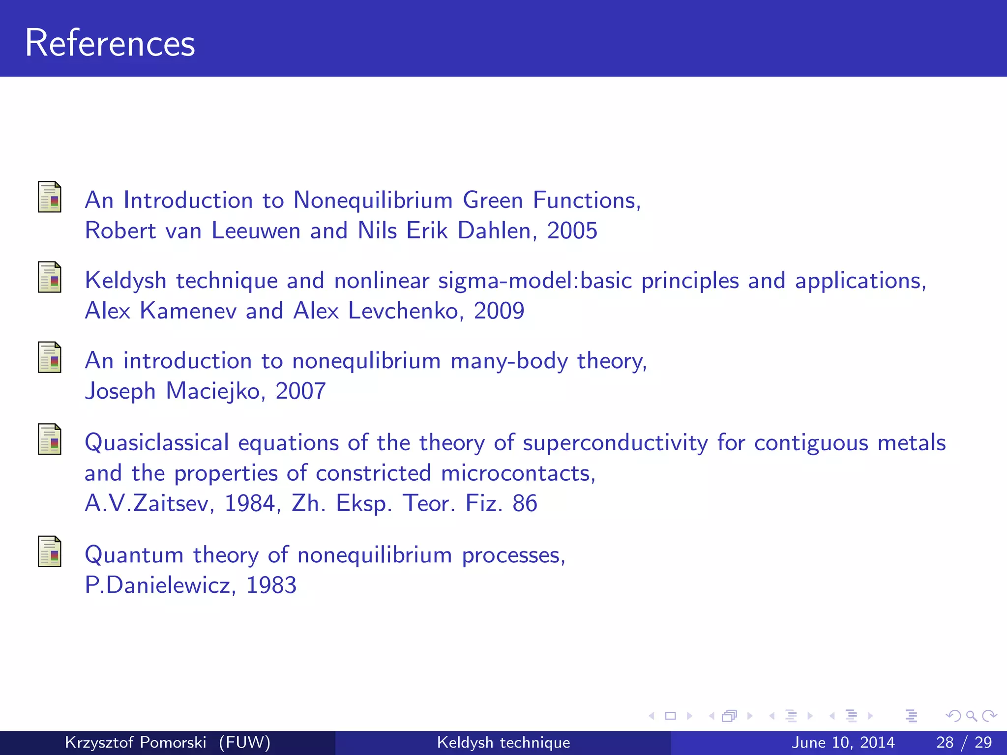 Introduction to Keldysh technique | PDF