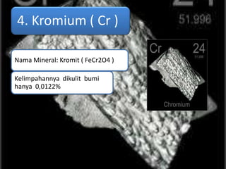 Unsur kimia transisi periode IV | PPT