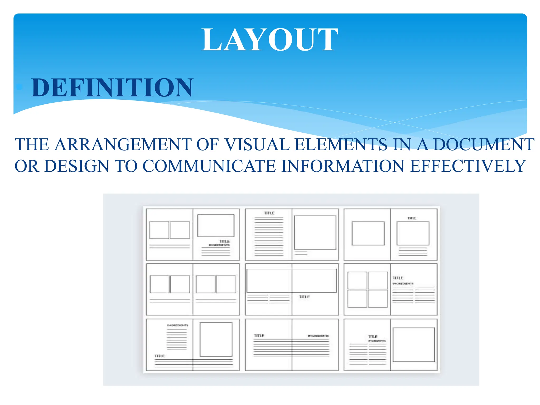 Layout Template and Typefaces: Definitions, principles, techniques | PPTX