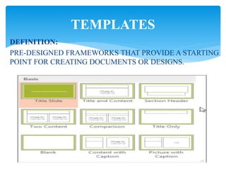 Layout Template and Typefaces: Definitions, principles, techniques | PPT