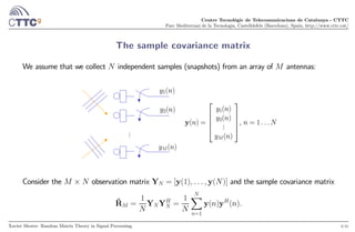 Random Matrix Theory in Array Signal Processing: Application Examples | PDF