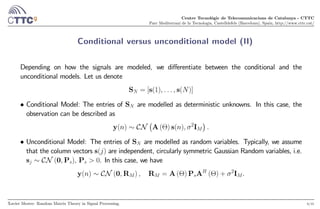 Random Matrix Theory in Array Signal Processing: Application Examples | PDF