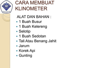 Presentation klinometer | PPTX