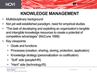 Knowledge Management Practices in Large Companies | PPT