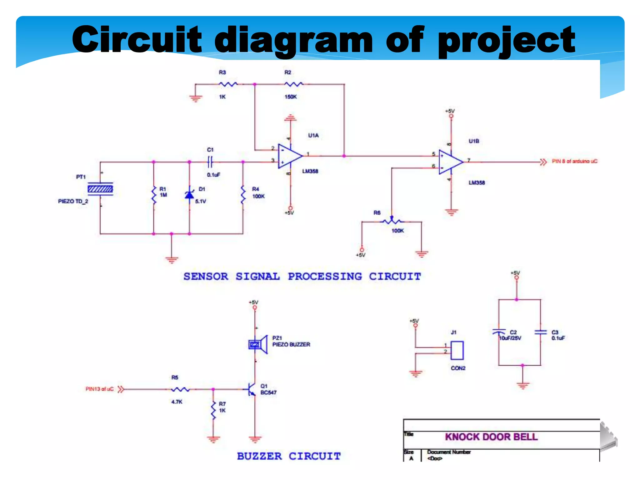 Presentation knock door bell project by namit | PPT