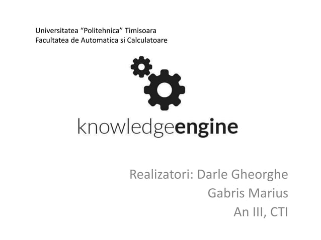 Presentation knowledgeengine | PPTX