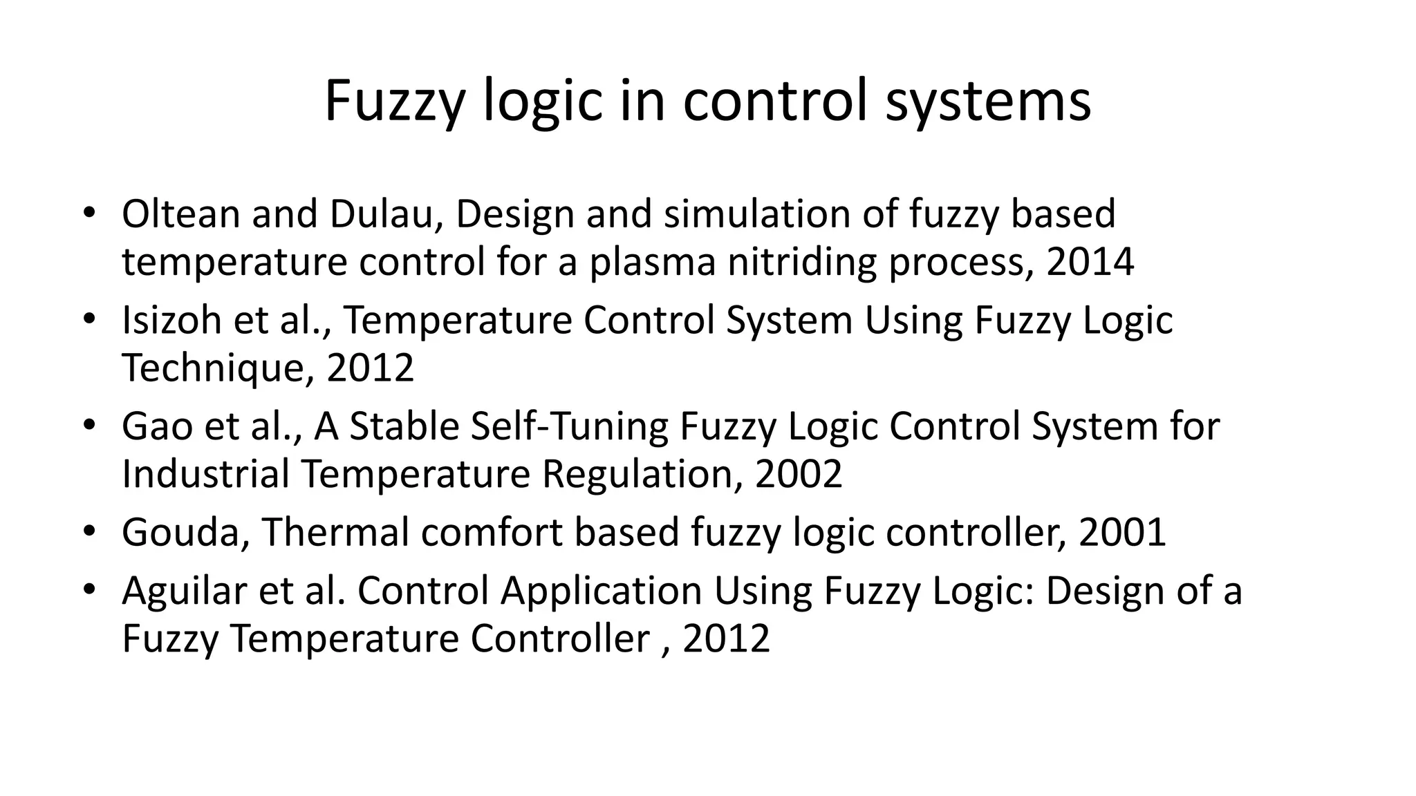 Cooling Water Control System Fuzzy Logic | PPTX