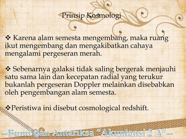 Presentation kosmologi | PPTX