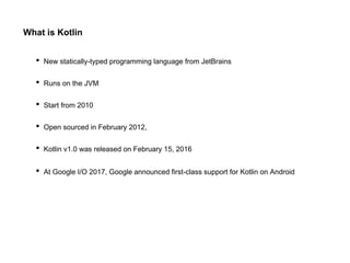 Kotlin Presentation | PPT