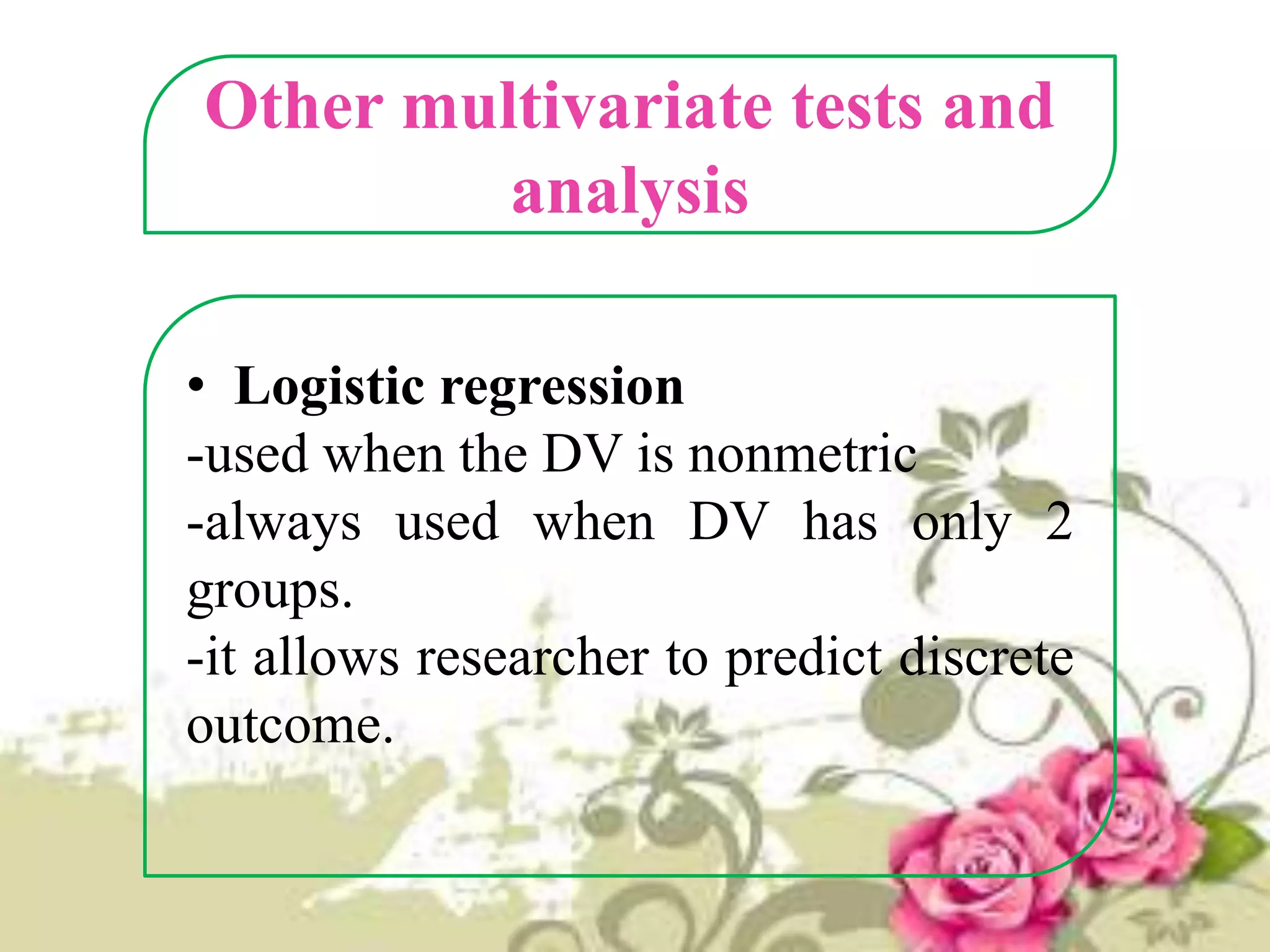 Quantitative Data Analysis: Hypothesis Testing | PPTX