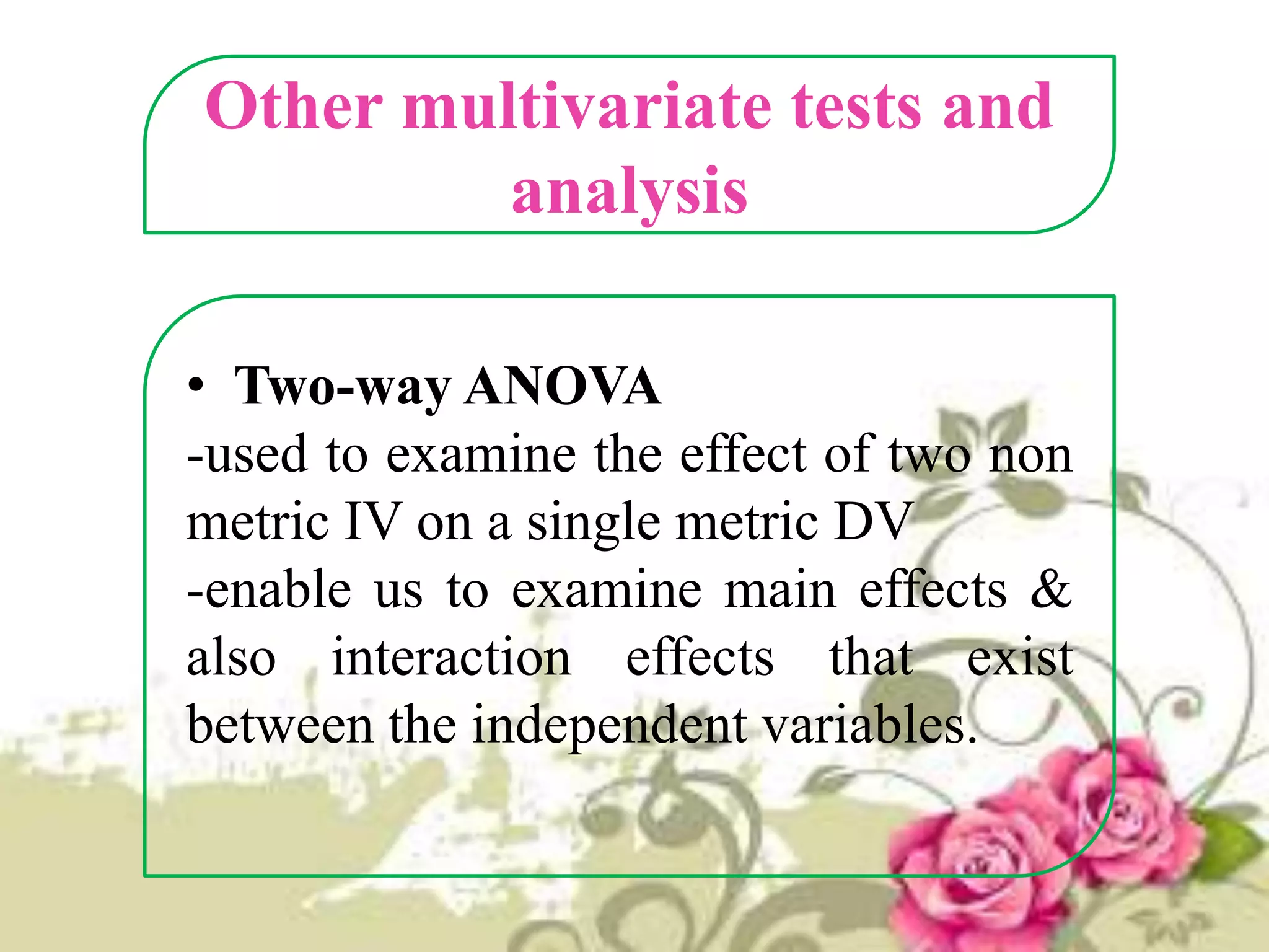 Quantitative Data Analysis: Hypothesis Testing | PPTX