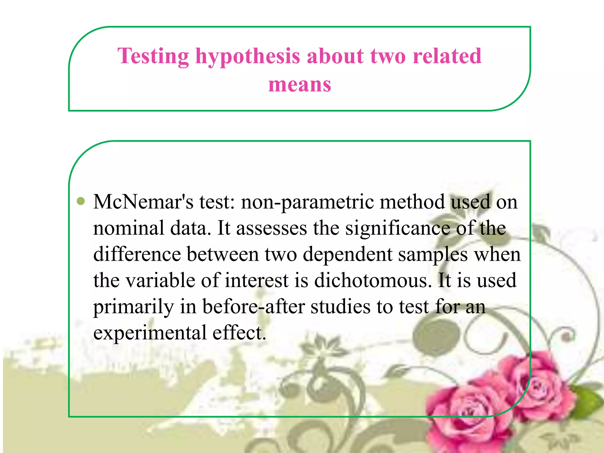 Quantitative Data Analysis: Hypothesis Testing | PPTX