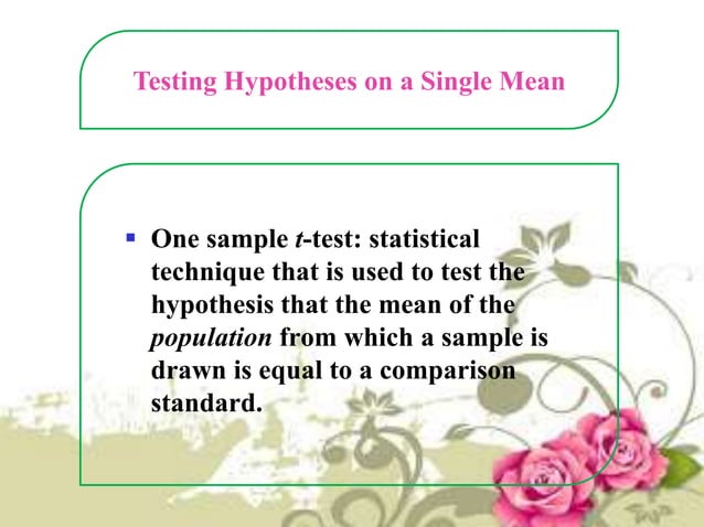 Quantitative Data Analysis: Hypothesis Testing | PPTX | Educational ...