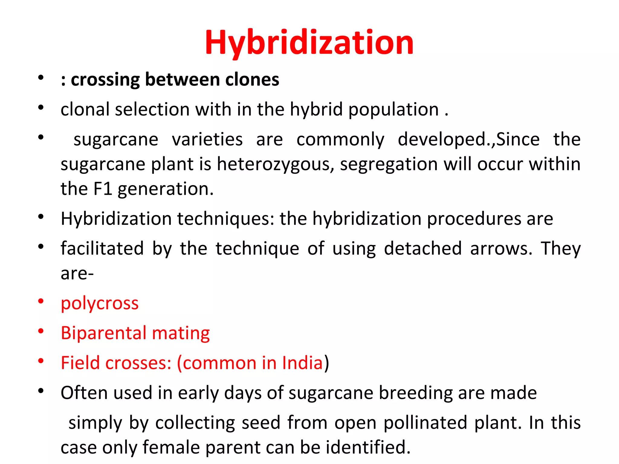 CURRENT STATUS AND FUTURE PROSPECTS OF SUGARCANE BREEDING | PPT