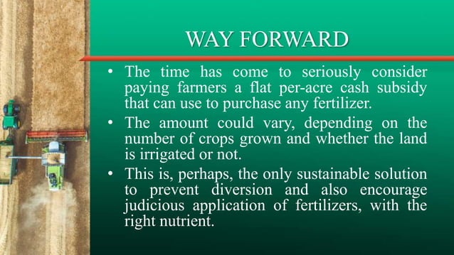 Fertilizer Subsidies.pptx | Agriculture | Industries