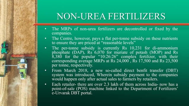 Fertilizer Subsidies.pptx | Agriculture | Industries