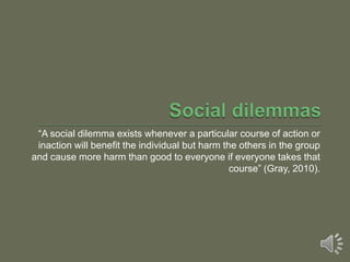 Social Dilemmas | PPTX