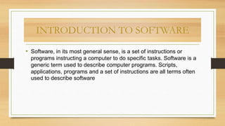 Presentation on software and its types | PPTX