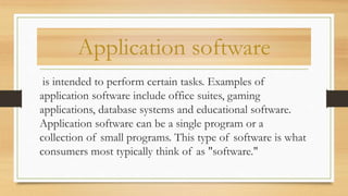 Presentation on software and its types | PPTX