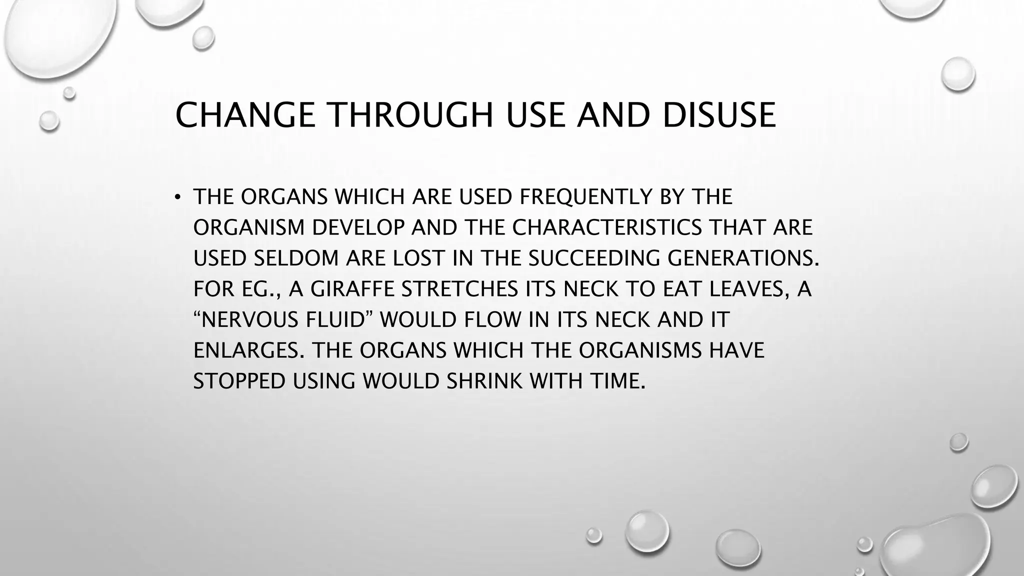 Presentation lamarckism evolution ecology | PPTX