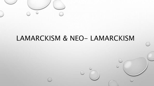 Presentation lamarckism evolution ecology | PPTX | Biological Sciences ...