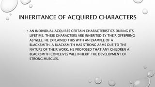 Presentation lamarckism evolution ecology | PPTX