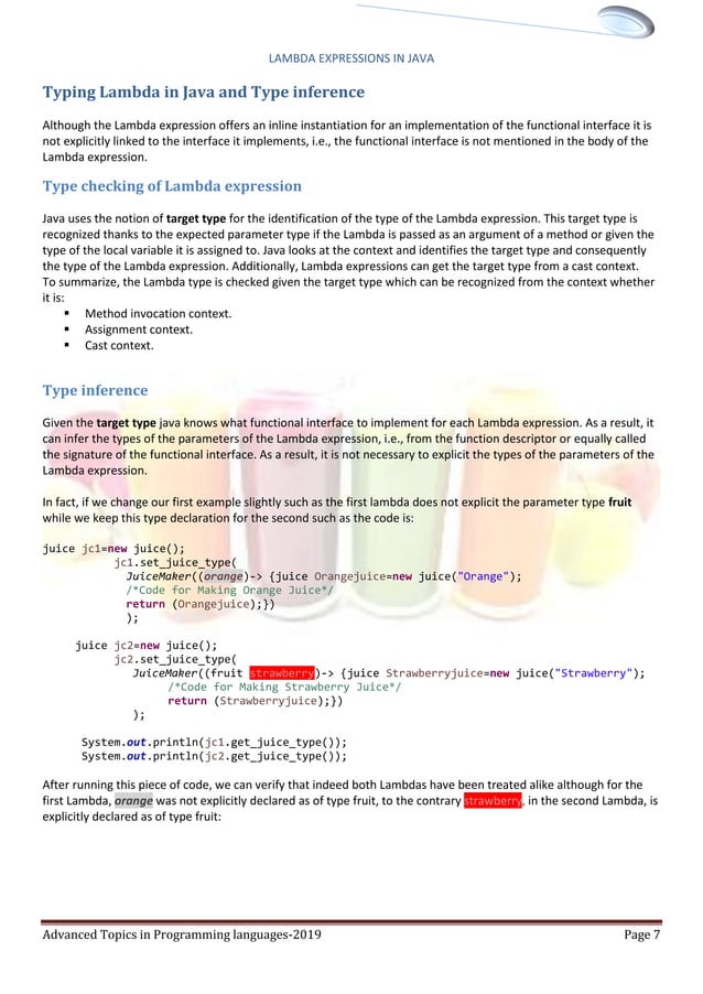 Presentation Lambda Calculus In Java Pdf
