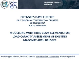 Modelling with fibre beam elements for load capacity assessment of ...