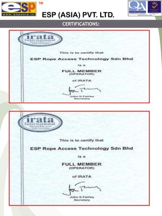 ESP (ASIA) PVT. LTD., BUSINESS PRESENTATION | PPTX