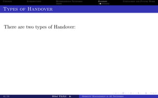 Gestion de la mobilité en 4G | PPT