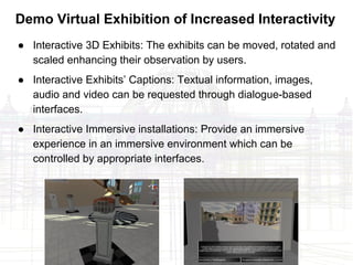 INTERACTION AND INFORMATION COMMUNICATION IN VIRTUAL MUSEUMS | PPT