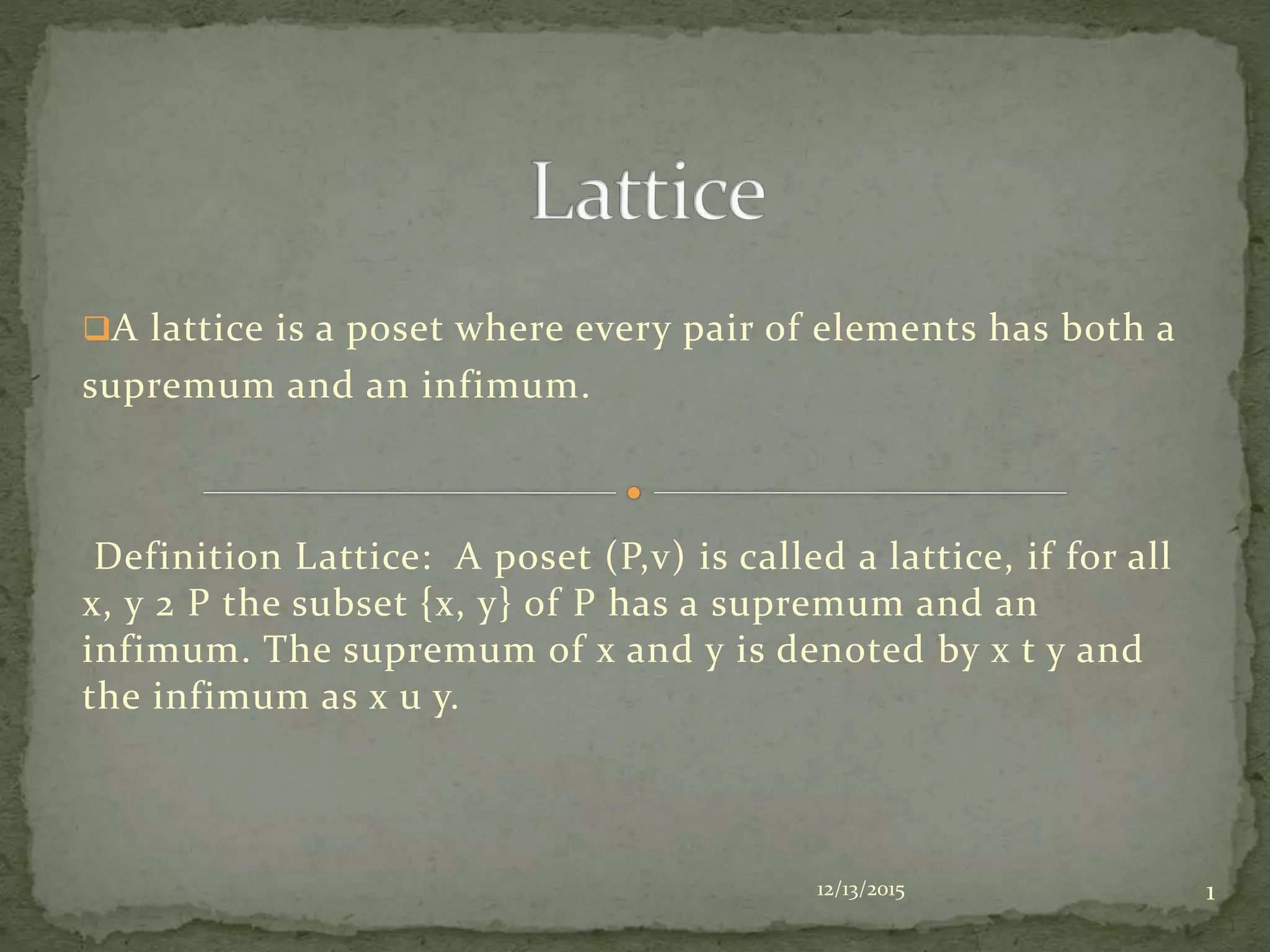 lattice | PPTX
