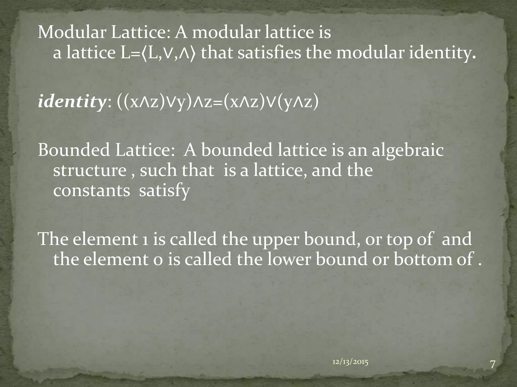 lattice | PPTX