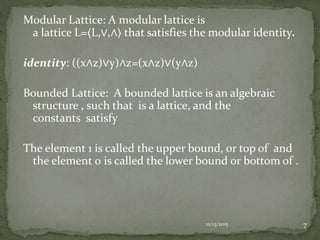 lattice | PPTX