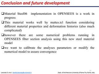 An OpenSees material model for the cyclic behaviour of corroded steel bar in RC structures | PDF